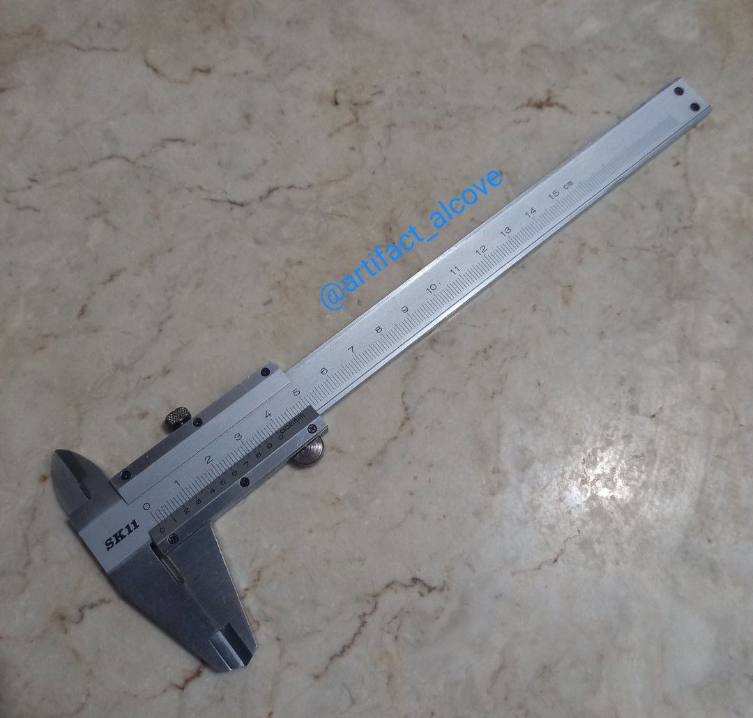 SK11 Vernier Caliper Japan Analog 150mm + Tool Standard Ruler Engineering Construction Hobbyist ...