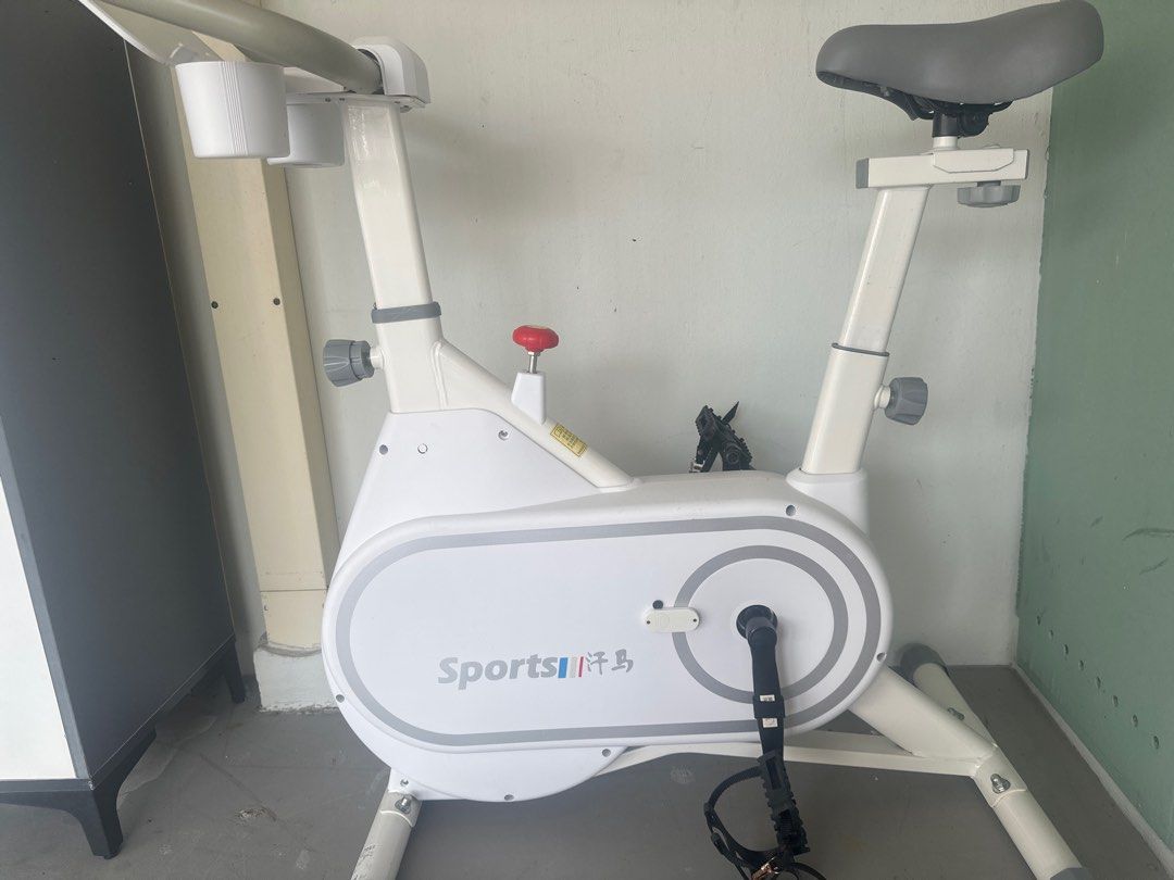 Sports Exercise Bike - White, Sports Equipment, Exercise & Fitness ...