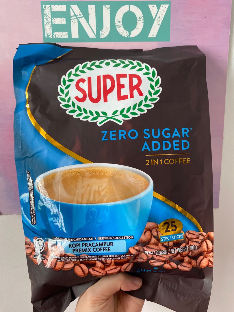 Super Zero Sugar Added 2-in-1 Coffee, Food & Drinks, Beverages on Carousell
