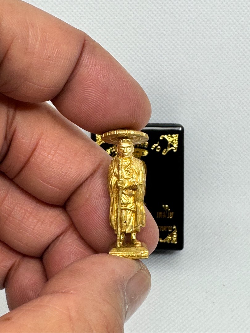Thai Amulet - LP Mahatum Temiyo / Wat Sri Wichai / 90th Birthday Barch Roop Lor / Nur Brass ...