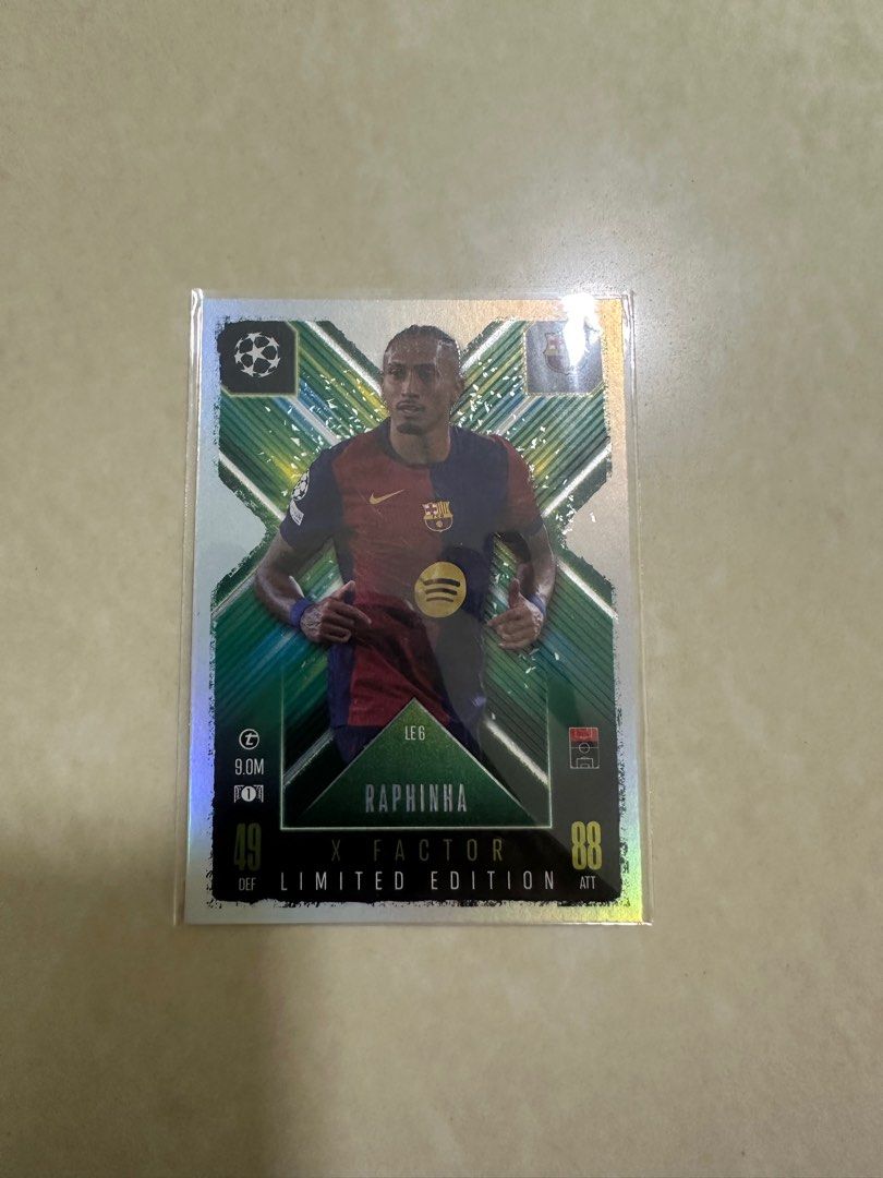 Topps Match Attax Raphinha X-Factor Limited Edition Card, Hobbies & Toys, Memorabilia ...