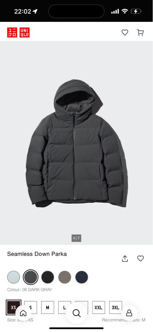 Uniqlo winter puffy jacket seamless down parka, Men's Fashion, Coats ...
