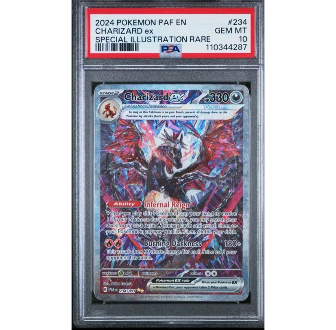 2024 Pokemon PAF EN Charizard EX Special Illustration Rare PSA 10 ...