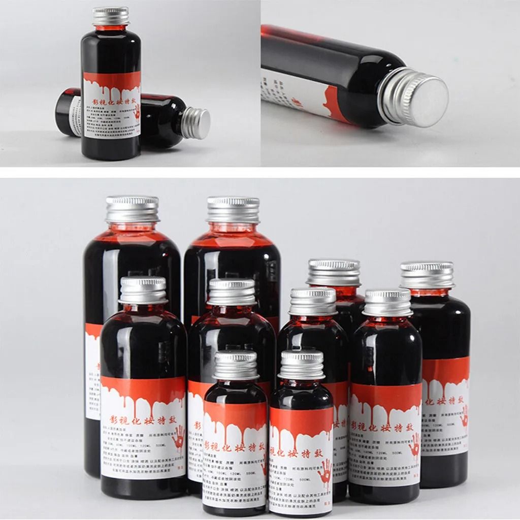 30-100ml Blood Whole Cosplay Prank Props Makeup Person Plasma Fake 1 ...