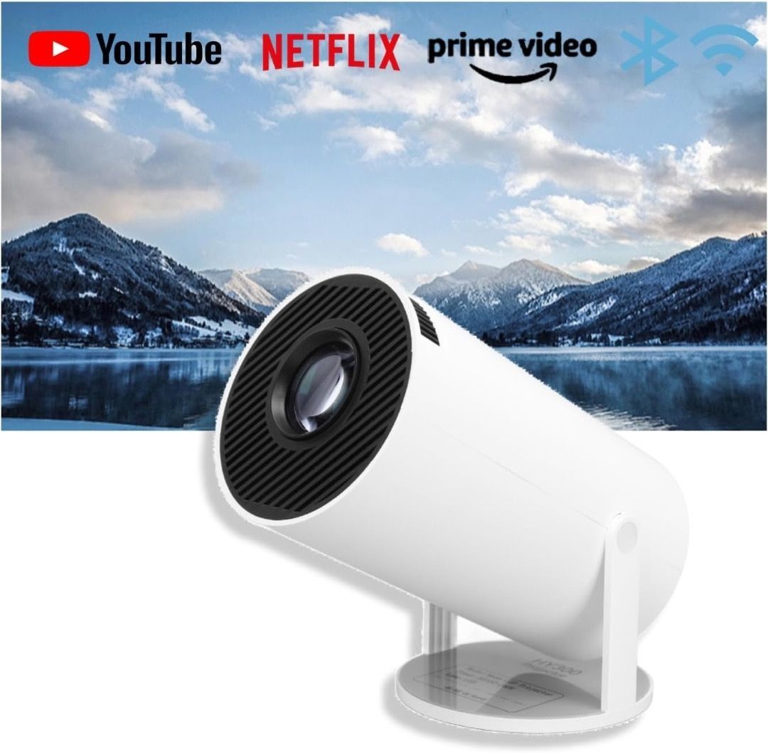 4K Mini Projector with Android 11 🍿📱 | 180° Rotatable Smart Projector ...