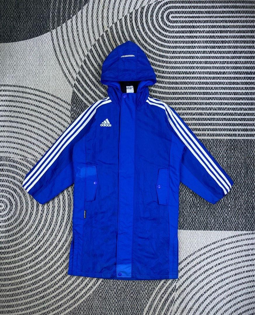 Adidas Climaproof 3 Striped Long Jacket, Men's Fashion, Coats, Jackets ...