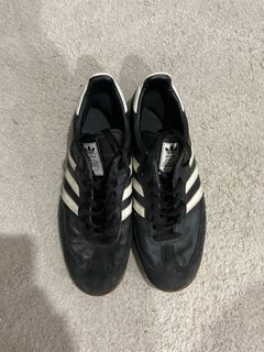 Adidas Samba Black with Stripes, Men's Fashion, Footwear, Sneakers on ...