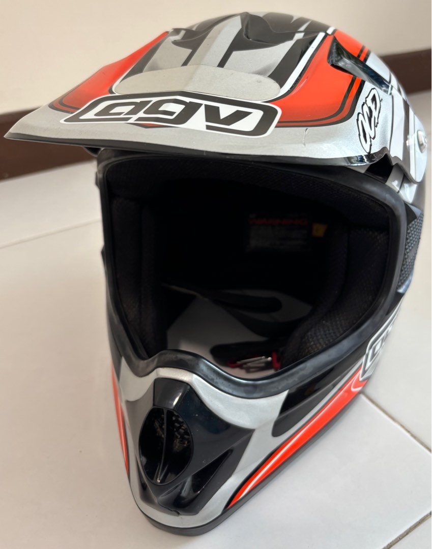 AGV Motocycle Helmet, Motorcycles, Motorcycle Apparel on Carousell