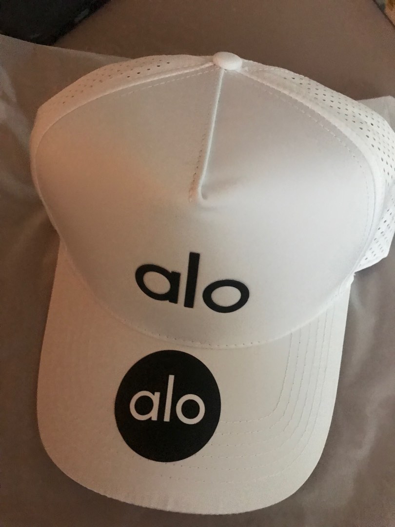 Alo White Cap, Men's Fashion, Watches & Accessories, Caps & Hats on ...
