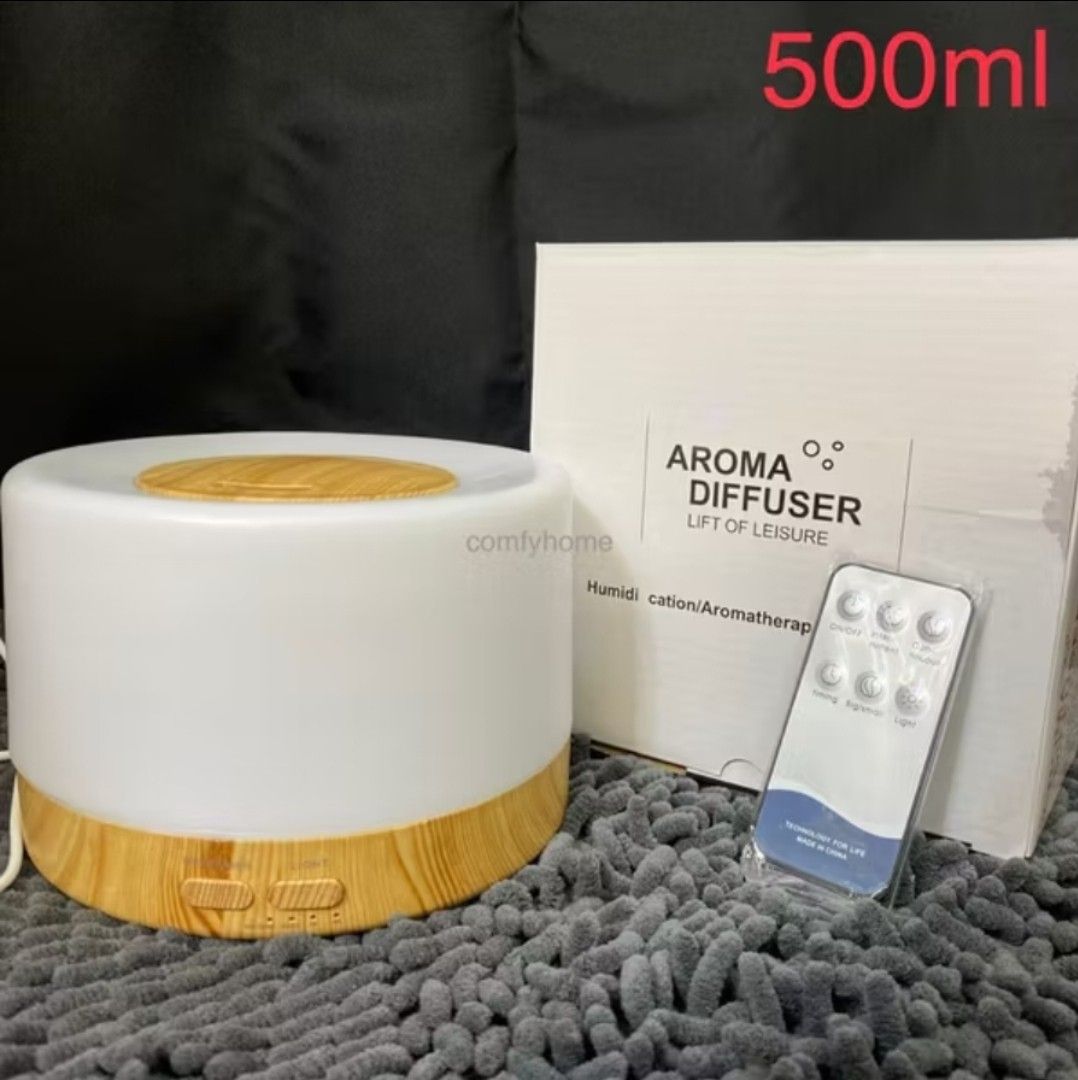 Aroma Diffuser 500ml with Remote, TV & Home Appliances, Air Purifiers & Dehumidifiers on Carousell