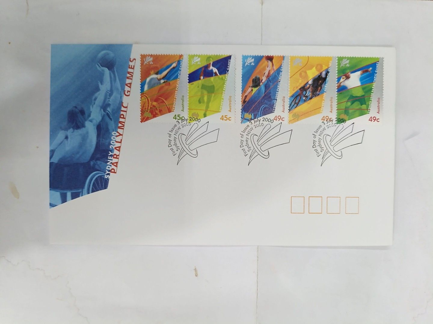 Australia FDC 2000 Paralympic Games, Hobbies & Toys, Memorabilia ...