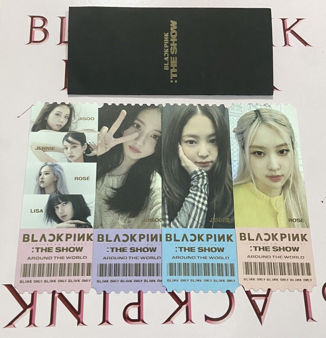 Blackpink The Show MD Special Ticket POB, Hobbies & Toys, Memorabilia ...