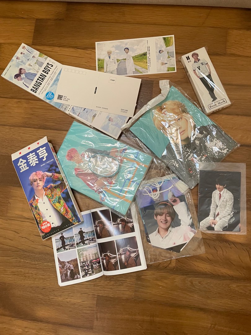 BTS V Merch Bundle - Postcards, Bookmarks, and More!, Hobbies & Toys ...