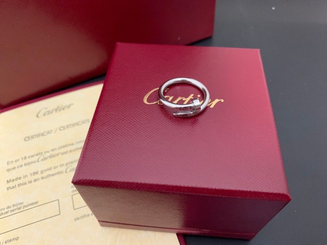 🥇Cartier 18K Gold Ring with No Diamonds and Nails, Unisex, Couple Style ...