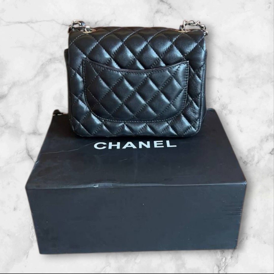 Chanel Mini Square Classic Flap Bag, Luxury, Bags & Wallets on Carousell