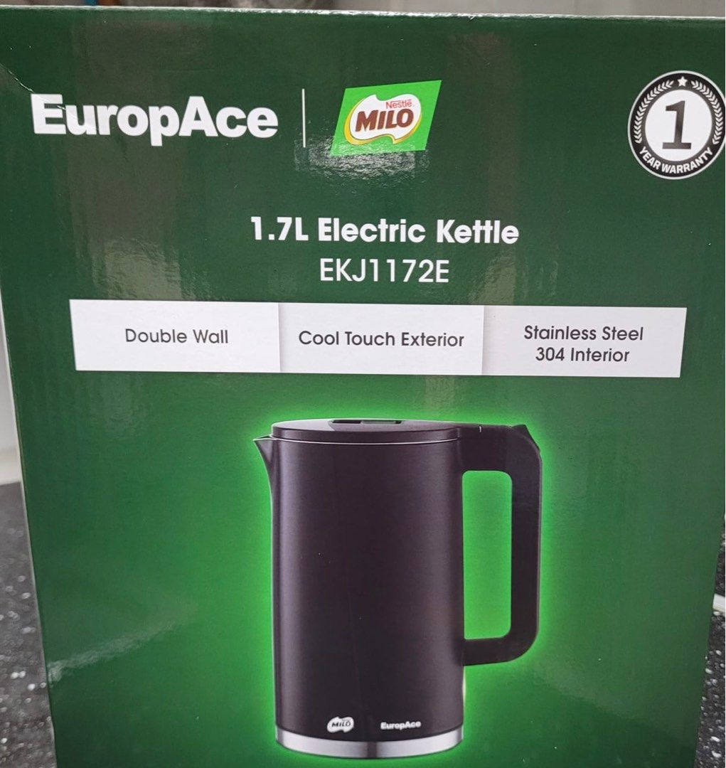 EuropAce 1.7L Electric Kettle EKJ1172E, TV & Home Appliances, Kitchen ...