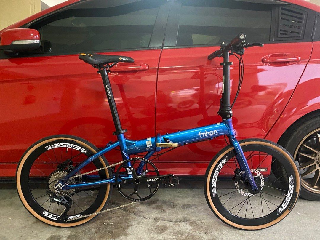 Folding Bike - Fnhon Blast Chameleon Blue, Sports Equipment, Bicycles ...