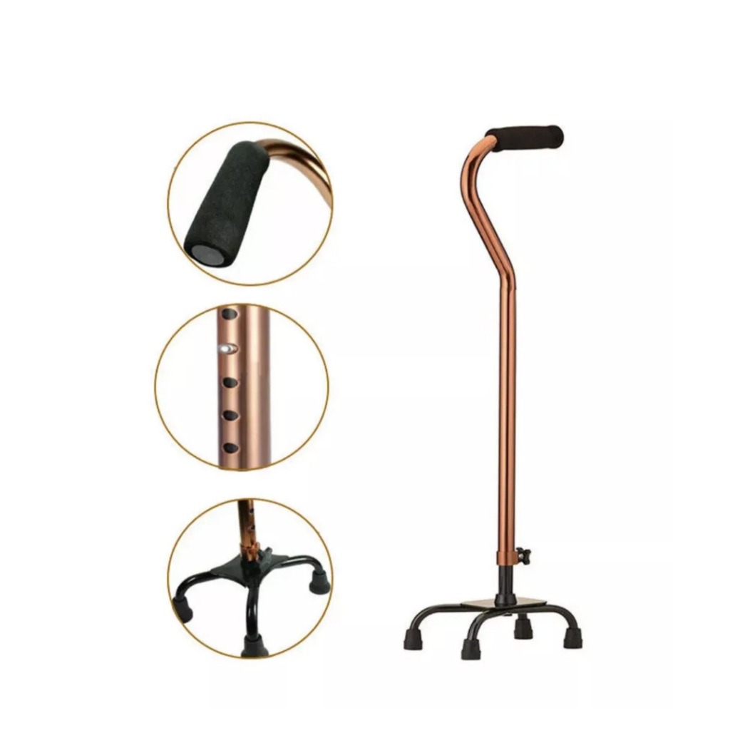 [FREE DELIVERY] Quadcane Narrow Base (Adjustable Walking Stick), Health ...