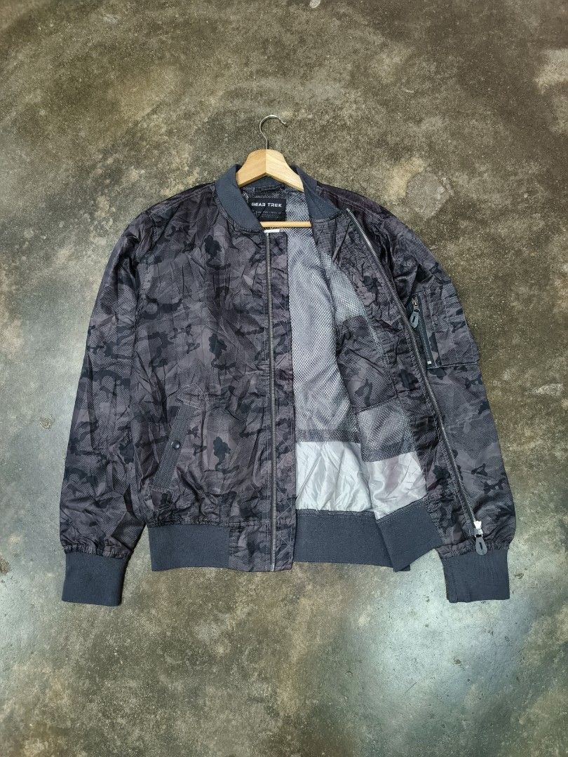 Gear Trek camo Camouflage style army military askar Bomber Jacket ...