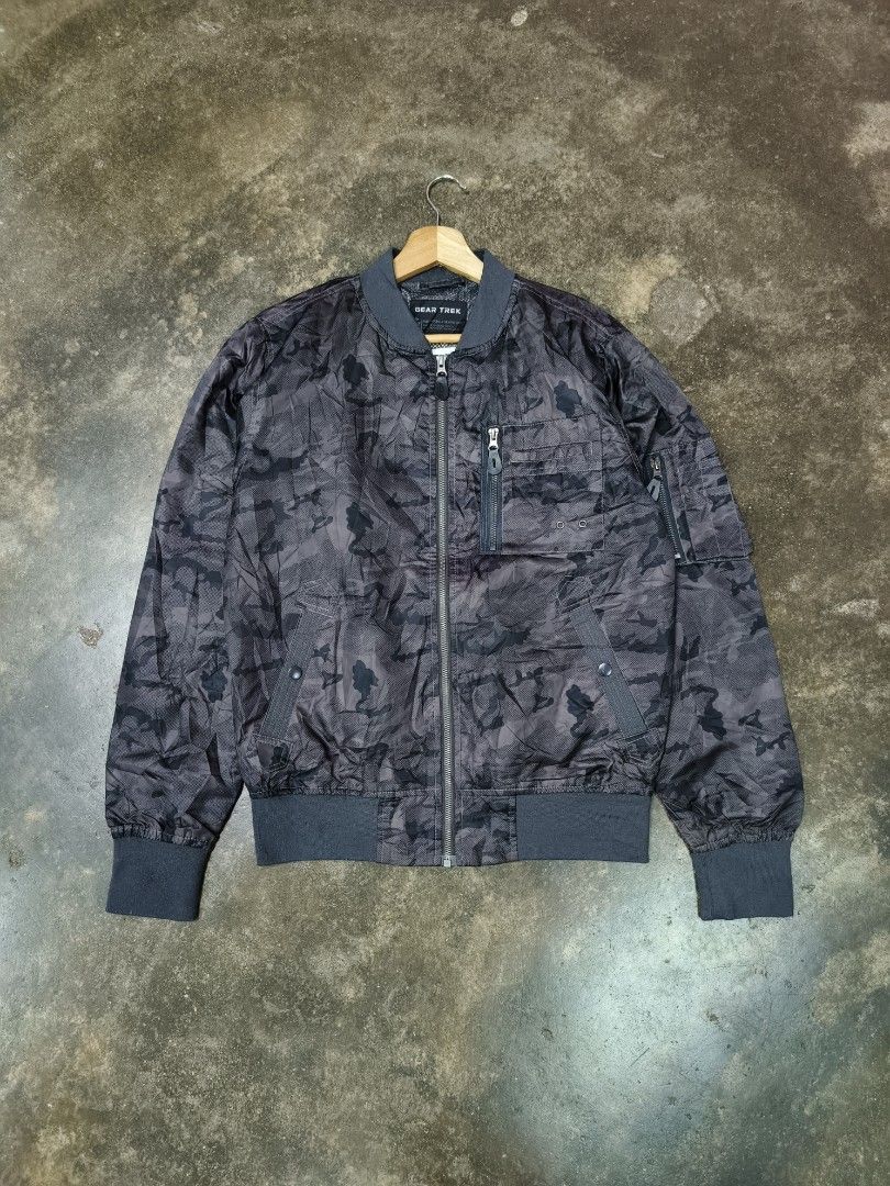 Gear Trek camo Camouflage style army military askar Bomber Jacket ...