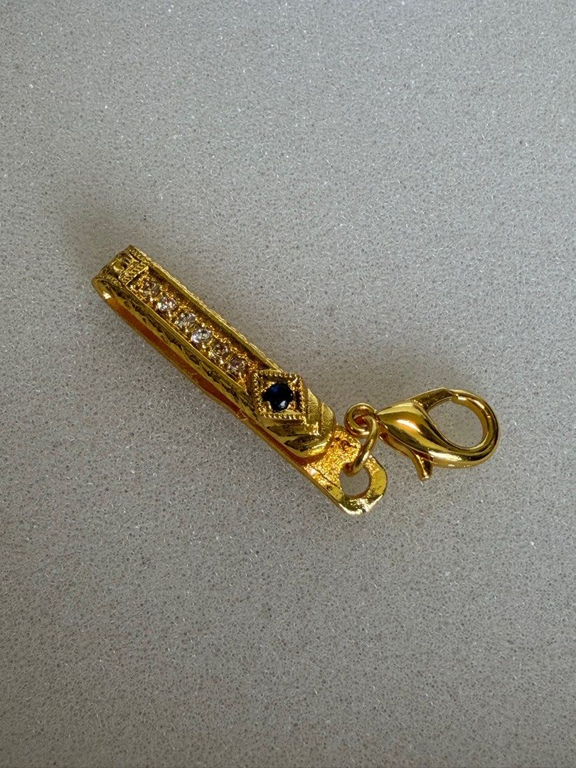 Gold-Plated Amulet Clip with Gemstones, Hobbies & Toys, Religious Items ...