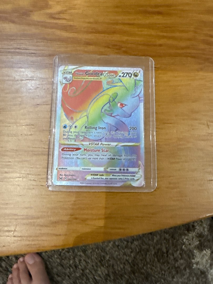 Goodra VSTAR Rainbow Rare Pokemon Card, Hobbies & Toys, Toys & Games on ...