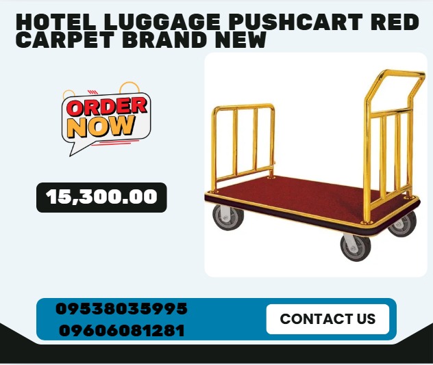hotel luggage pushcart red carpet brand new, Everything Else, Others on ...