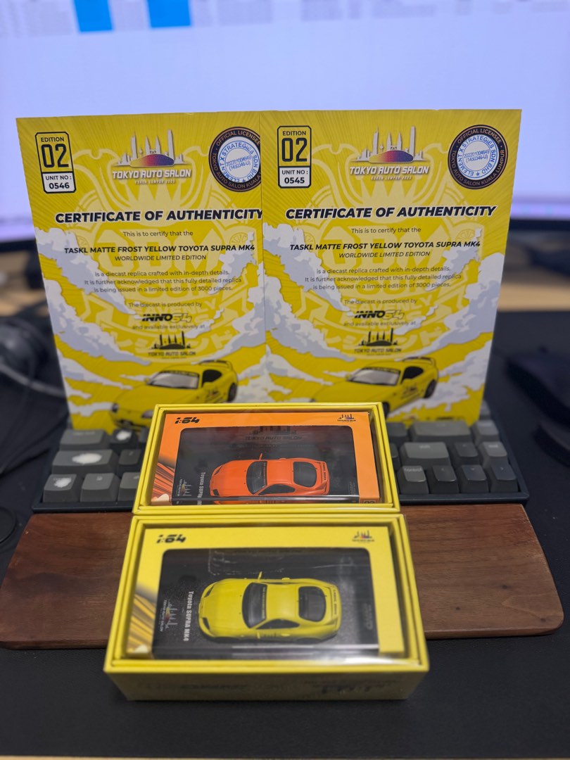 INNO 1:64 Toyota Supra MK4 Tokyo Auto Salon, Hobbies & Toys, Toys ...