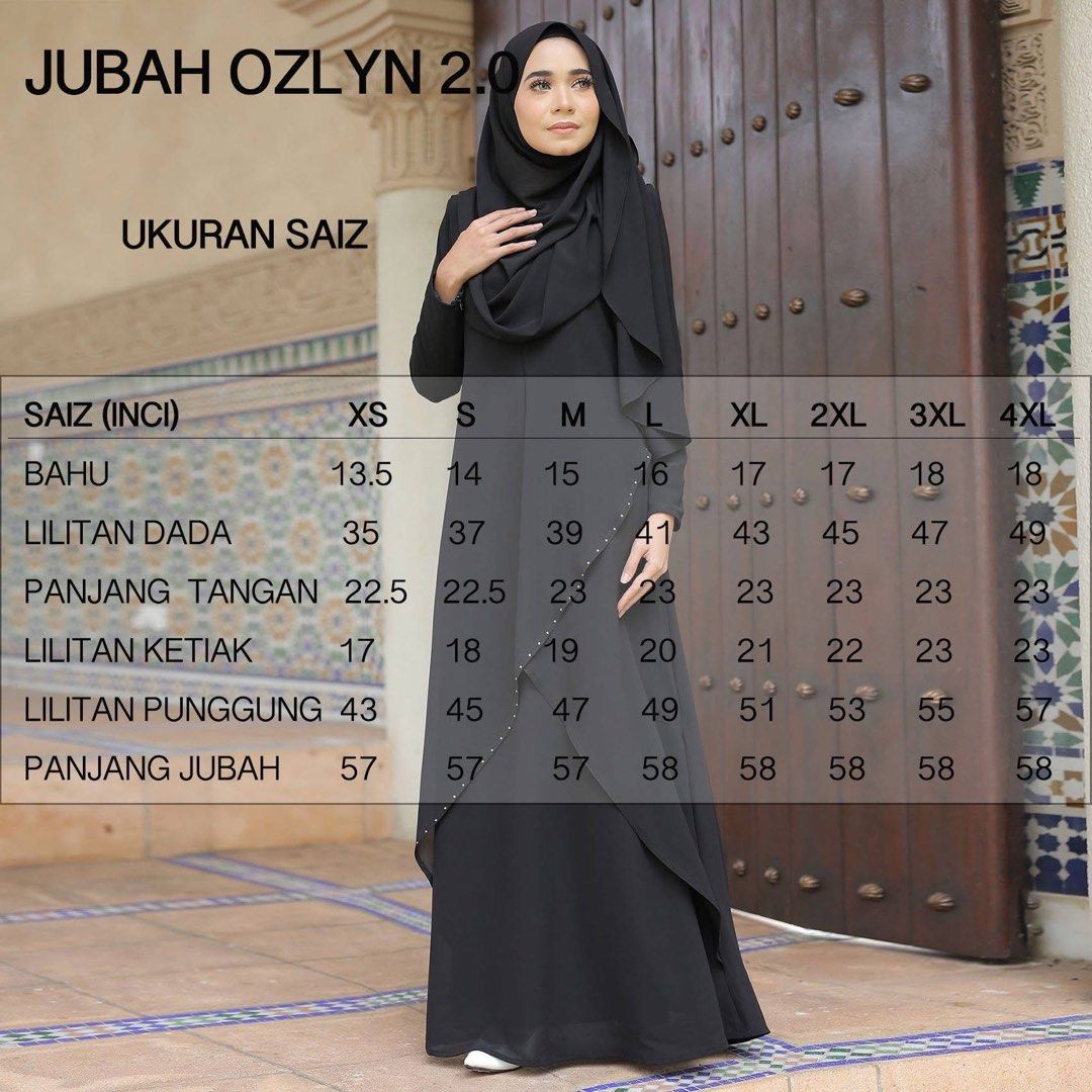 Jubah Ozlyn by labelbiss, Women's Fashion, Muslimah Fashion, Kaftans ...
