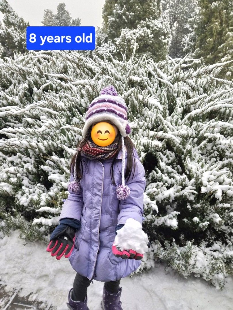 Kid's High Quality Purple Winter Down Coat / Jacket [Bought in SG store ...