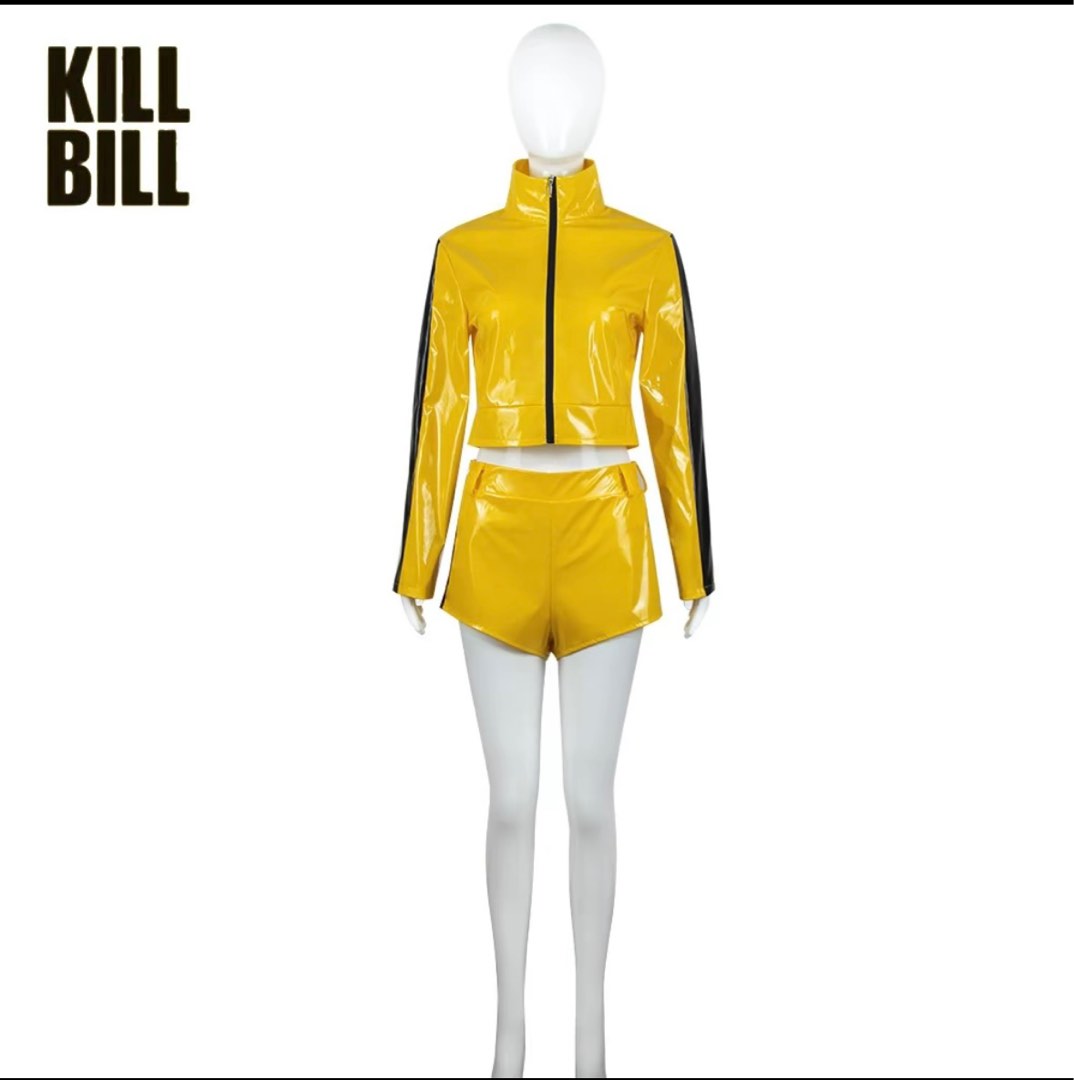 Kill Bill The Bride Yellow Outfit Cosplay Costume, Women's Fashion ...