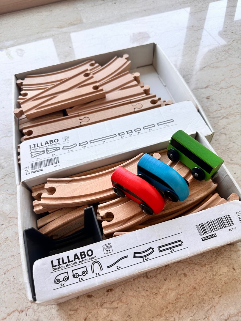 Lillabo ikea train & rail set, Hobbies & Toys, Toys & Games on Carousell