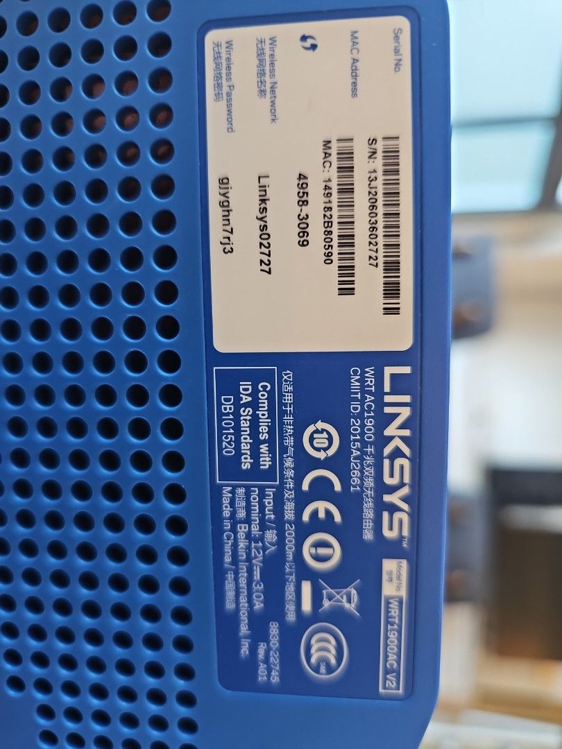 Linksys WRT1900AC V2 Wireless Router, Computers & Tech, Parts ...