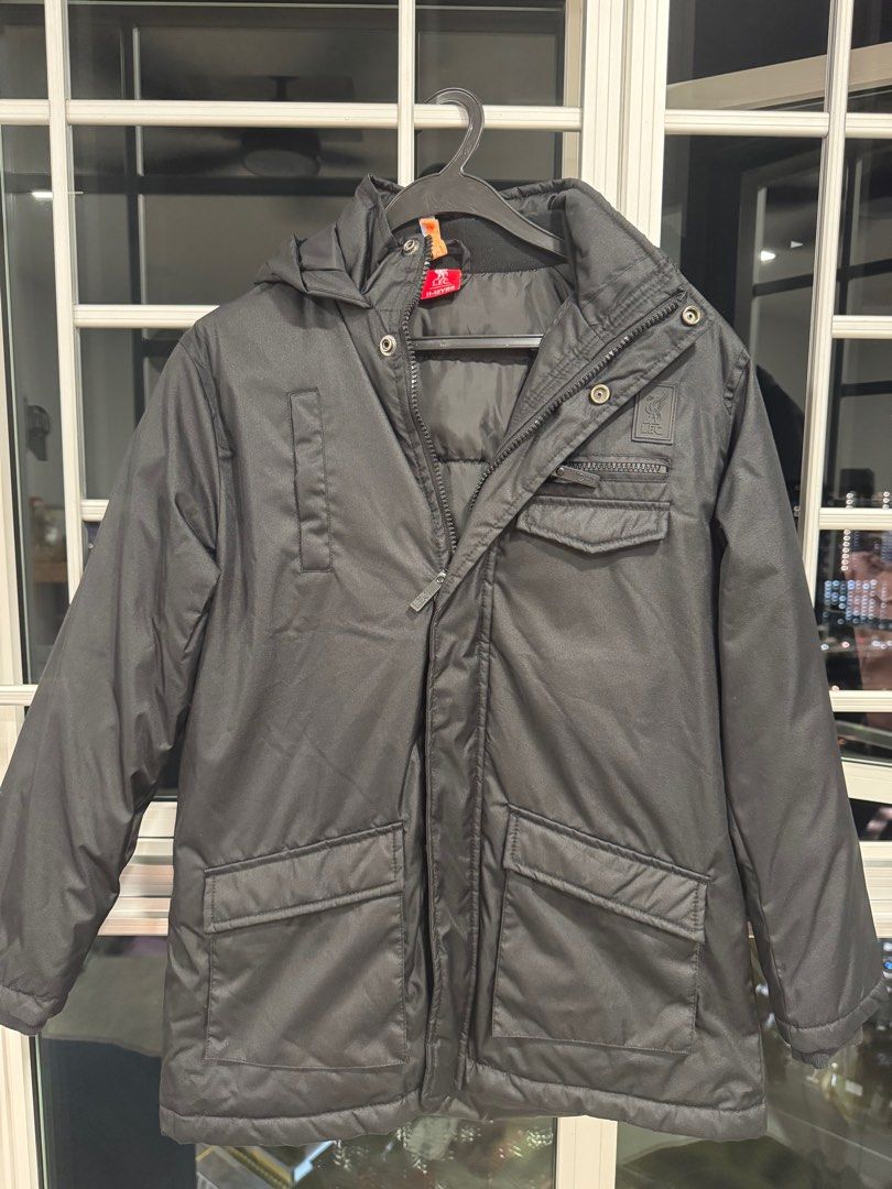 Liverpool FC Navy Jacket with Hood, Men's Fashion, Coats, Jackets and ...