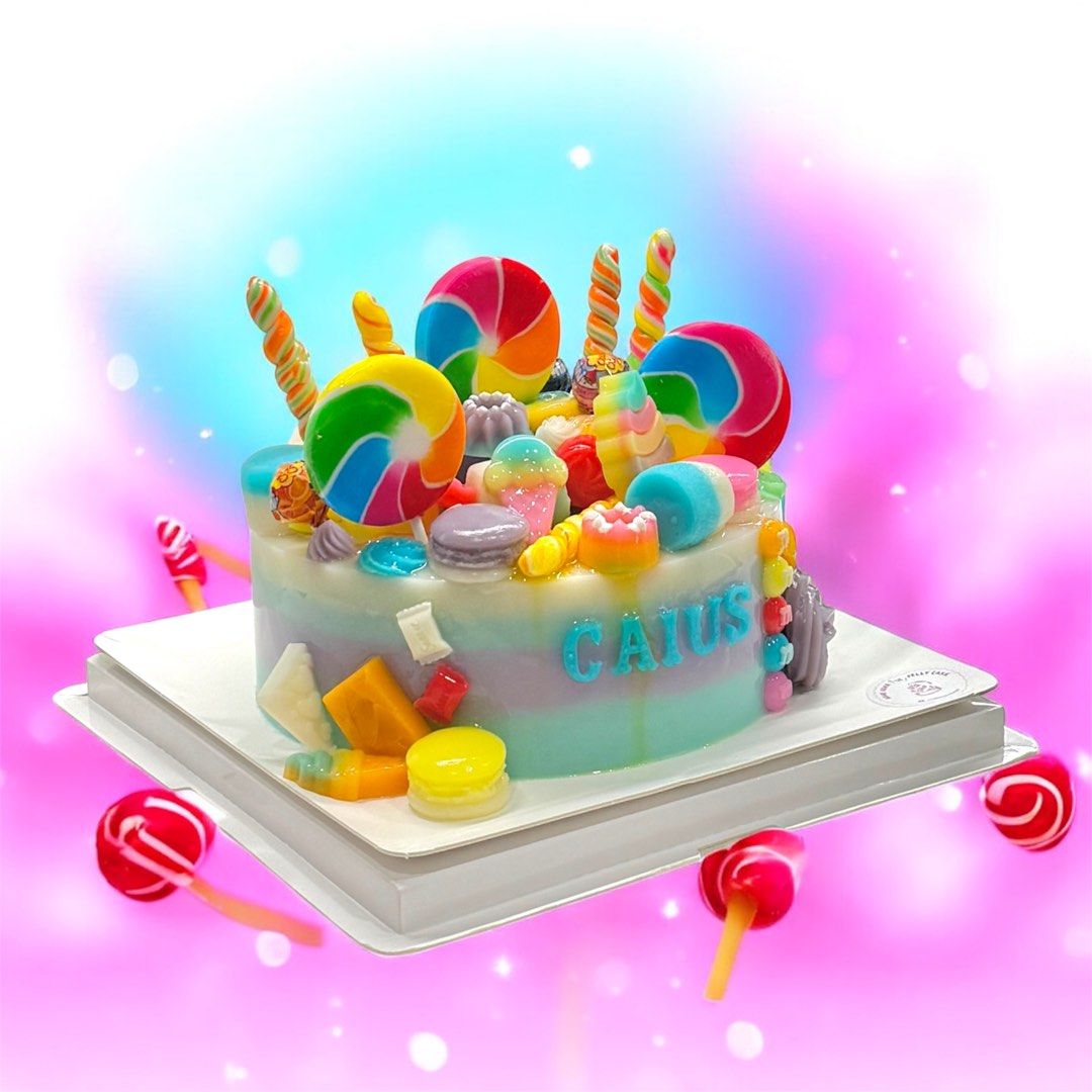 Lollipop Agar Agar Cake | Kids Agar Agar Jelly Cake, Food & Drinks ...