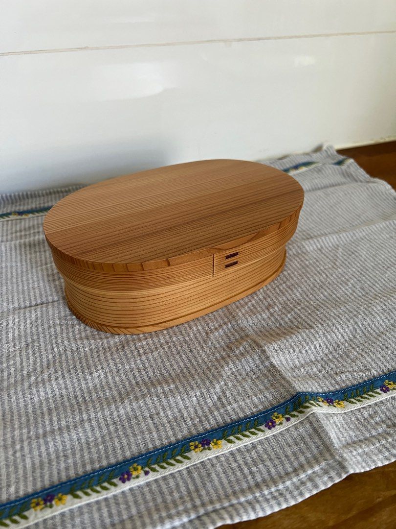 Magewappa Wooden Bento Box with Divider, Furniture & Home Living ...
