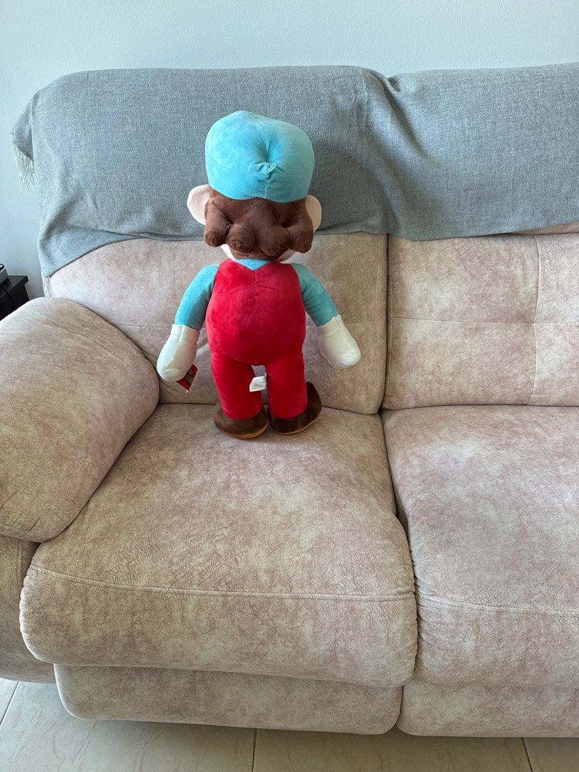 60cm Mario Plush Toy with Blue Cap, Hobbies & Toys, Toys & Games on ...