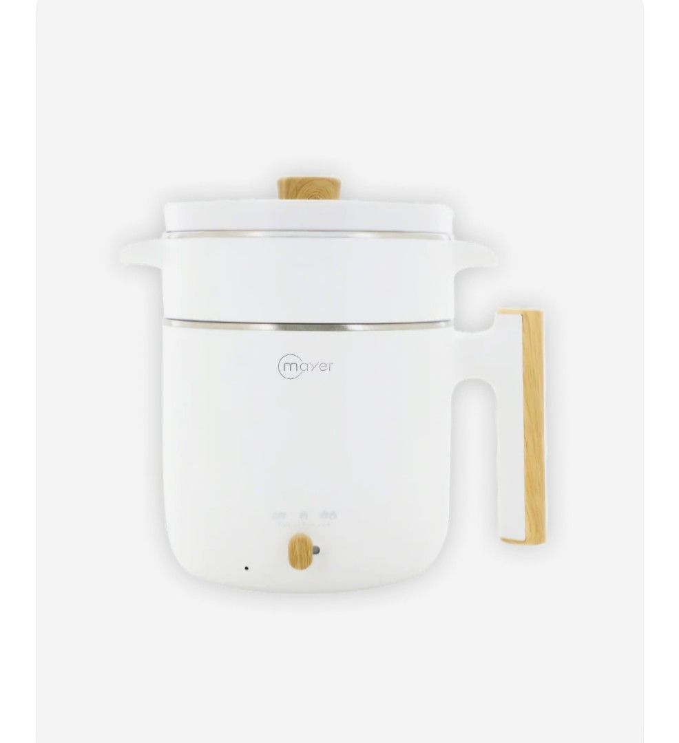 Mayer Electric Multi-Cooker/Steamer - White & Wood, TV & Home ...