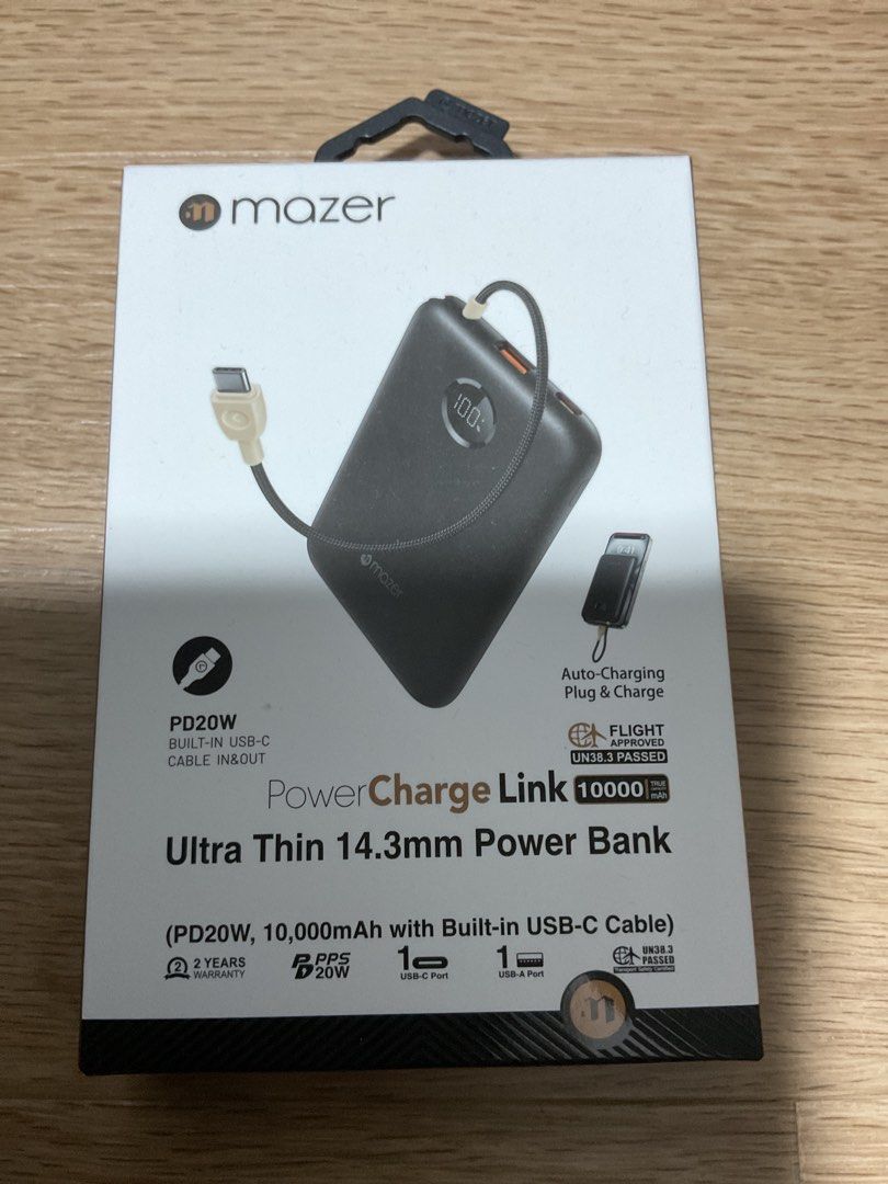 Mazer PowerCharge Link 10000mAh Power Bank, Mobile Phones & Gadgets, Mobile & Gadget Accessories ...