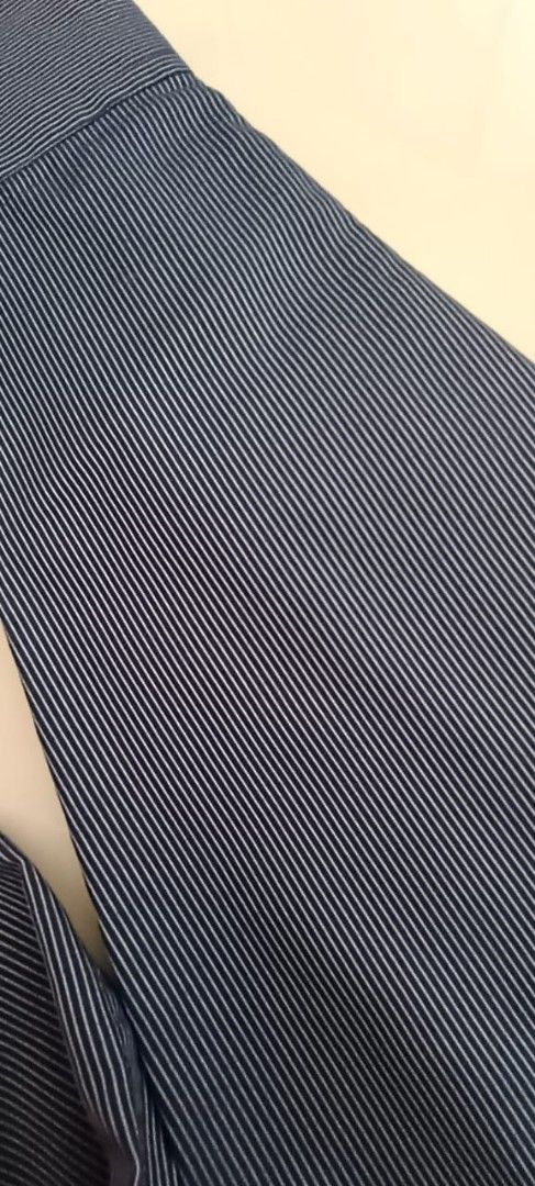 Men Shirt Dark Blue Line, Men's Fashion, Tops & Sets, Formal Shirts on ...