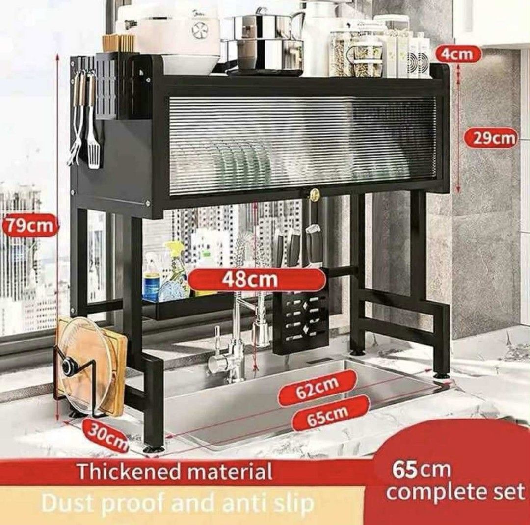 Metalic Dish Cabinet, Furniture & Home Living, Furniture, Shelves, Cabinets & Racks on Carousell