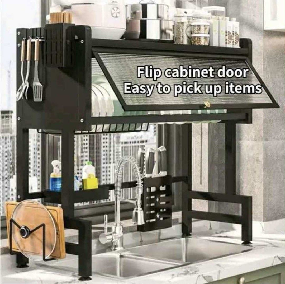 Metalic Dish Cabinet, Furniture & Home Living, Furniture, Shelves, Cabinets & Racks on Carousell