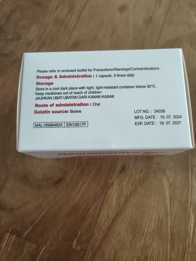 NEUROMETHYN Mecobalamin 100 capsules 10 x 10 [MADE IN KOREA ...