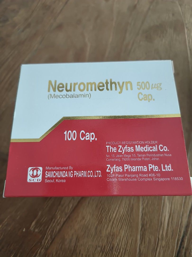 NEUROMETHYN Mecobalamin 100 capsules 10 x 10 [MADE IN KOREA ...