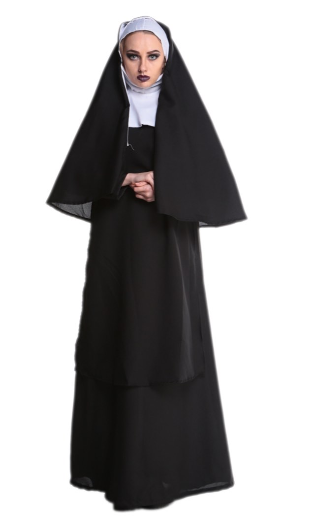 Nun Costume - Halloween/Cosplay, Women's Fashion, Dresses & Sets, Sets ...