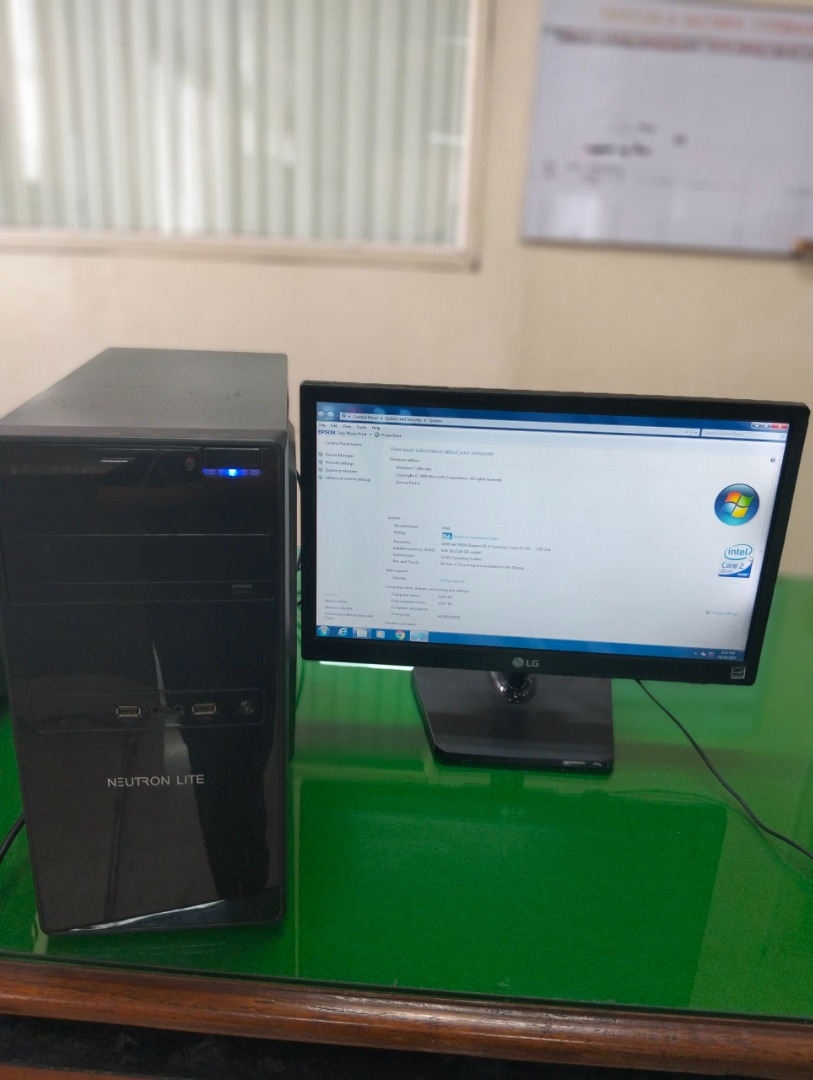 Office Desktop PC Set (Complete with Cords + Monitor), Computers & Tech ...