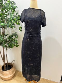 SEED PADINI LONG DRESS BLACK, Women's Fashion, Dresses & Sets, Dresses ...