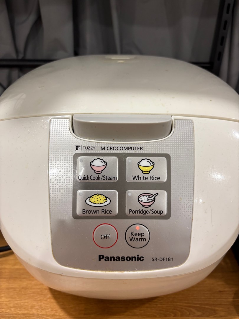 Panasonic SR-DF181 Fuzzy Logic Rice Cooker, TV & Home Appliances ...