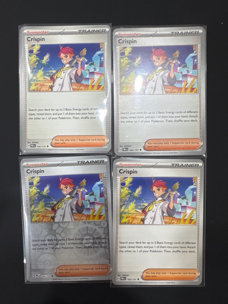 Pokemon TCG Playable Crispin, Hobbies & Toys, Toys & Games on Carousell