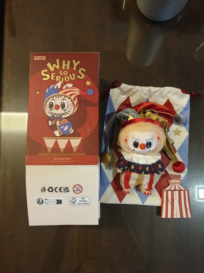 POP MART Why So Serious Clown Figure, Hobbies & Toys, Toys & Games on ...